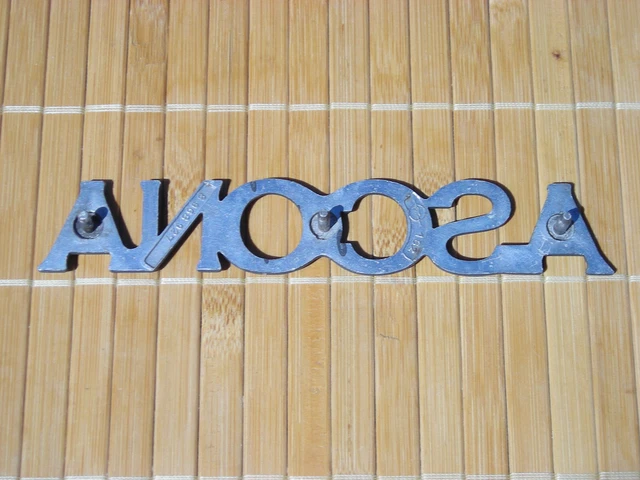 OPEL ASCONA A - Schriftzug/Emblem/Logo ASCONA Heckdeckel/Heckklappe ...