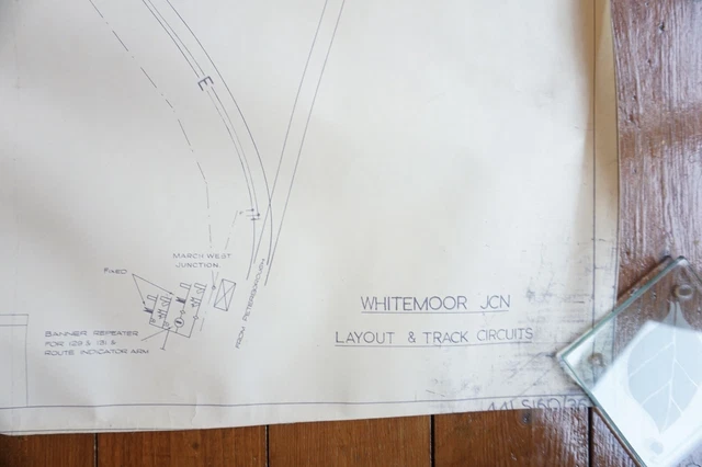 1960 WHITEMOOR JUNCTION Track Layout Plan Railway Map Eastern Region ...