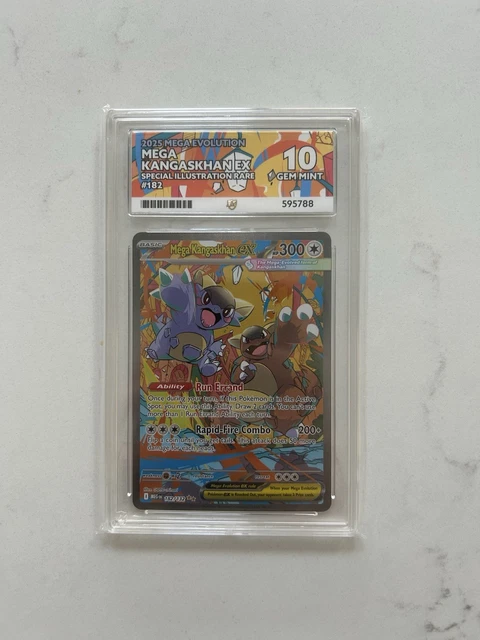 POKEMON TCG | Mega Evolution | Mega Kangaskhan EX 182/132 | ACE 10 GEM ...