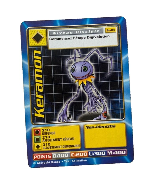 CARTE KERAMON DIGIMON 1999 French card toei animation bandai EUR 15,00 ...