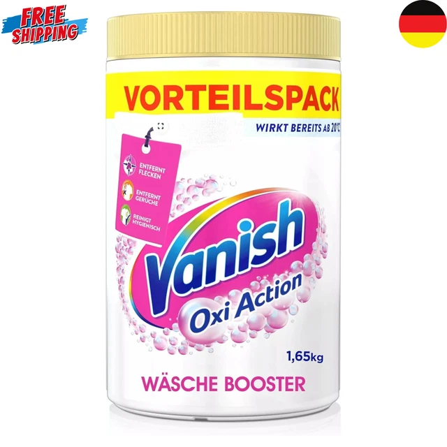 VANISH OXI ACTION Powerweiss Powder - 1 x 1.65 kg - Stain Remover and ...