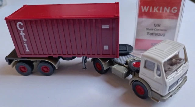 WIKING MB 1617 Container Sattelzug CTI, neuwertig in OVP EUR 8,00 ...