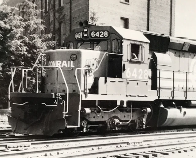 CONRAIL RAILROAD CR #6428 SD40-2 Fotografia treno elettromotivo B&W a ...