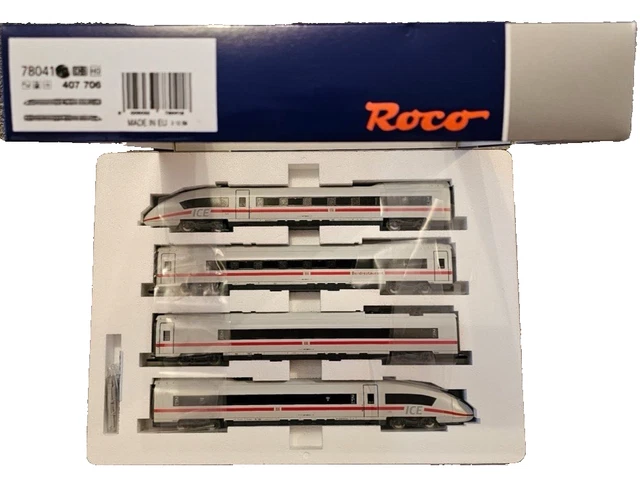 ROCO H0 78041 Spur H0 4-tlg. Set: Elektrotriebzug ICE 3 407 006-1, DB AG OVP EUR 499,99 ...