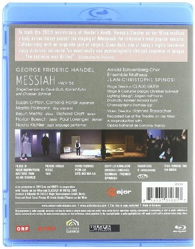 HANDEL'S MESSIAH: ENSEMBLE Matheus (Spinosi) [Region Free] [Blu-ray ...