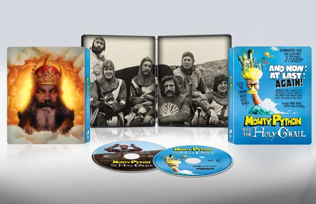 STEELBOOK MONTY PYTHON And The Holy Grail (4K / Blu-ray) PREORDER SHIP ...