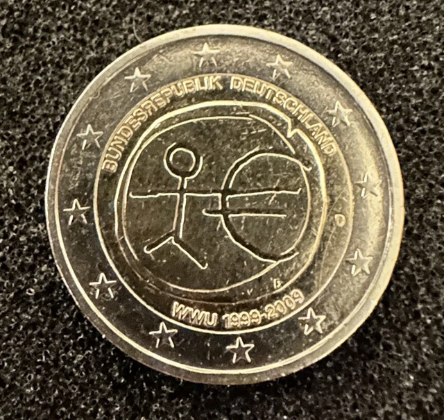 2 EURO MÜNZE Strichmännchen WWU 1999-2009 EUR 2,00 - PicClick DE