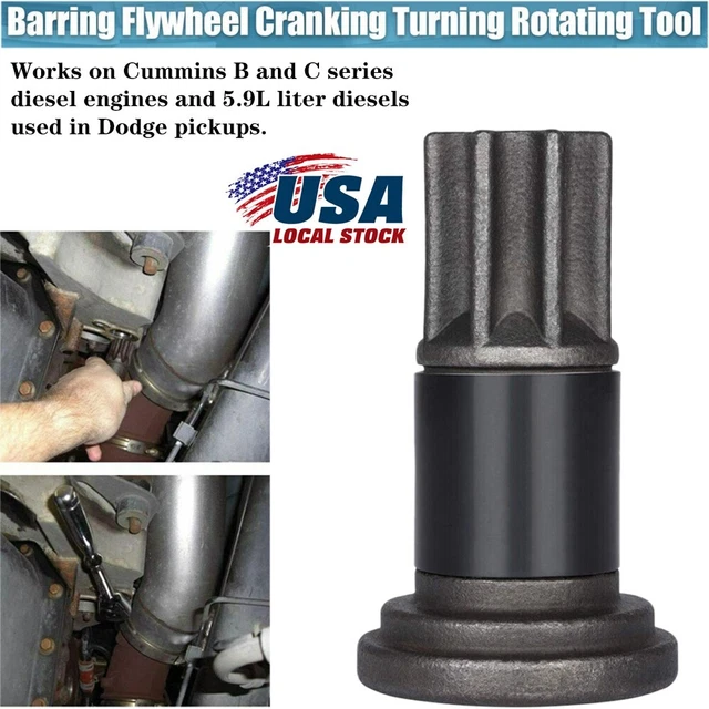 ENGINE BARRING/ROTATING TOOL For Cummins B/C Series & Dodge 3.9L,5.9L 6 ...