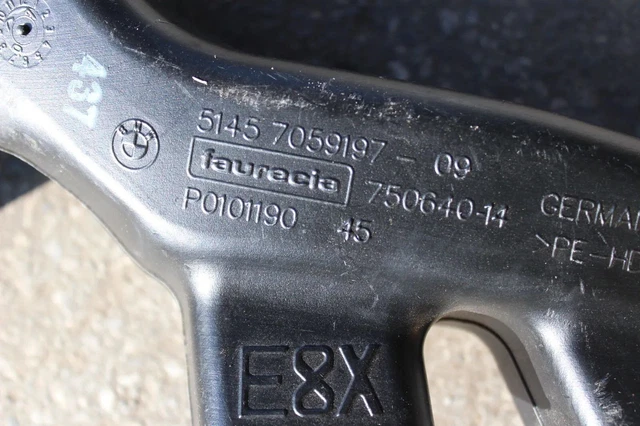 ORIGINAL BMW 1ER E87 Verkleidung Heizkanal Lüftung Fussraum Fondraum ...