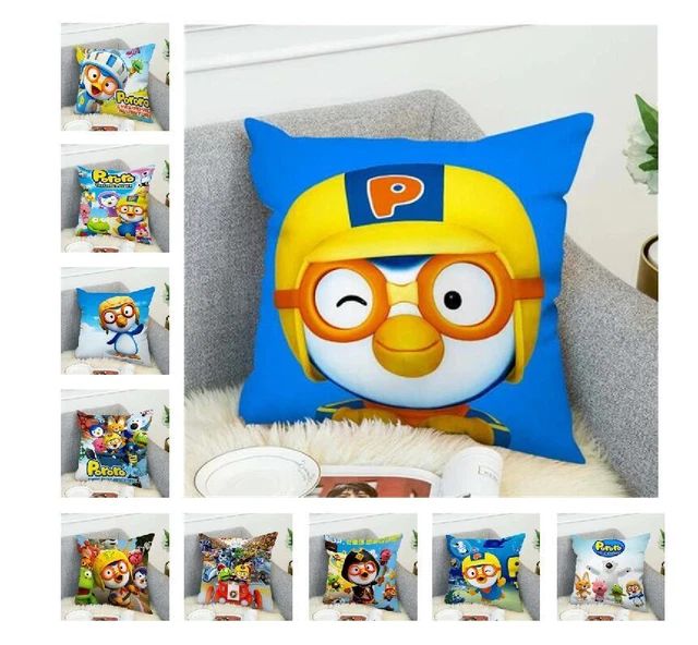 ANIME P-PORORO CARTOON Print Cushion Cover Sofa Home Decorative ...