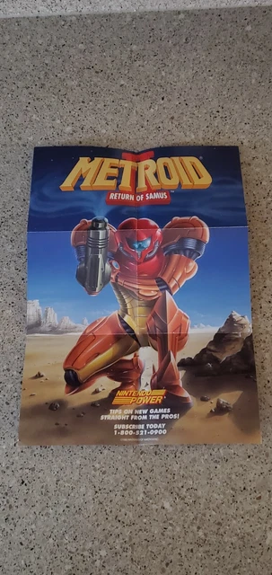 METROID II 2 Return of Samus Gameboy Game Boy Nintendo Power NES insert ...