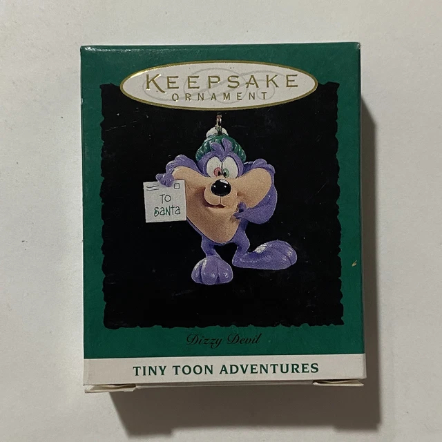 1994 DIZZY DEVIL, Santa Letter, Tiny Toon Adventures Hallmark Miniature ...