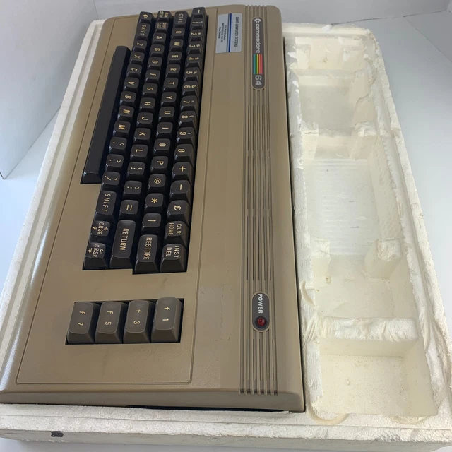 COMMODORE 64 VINTAGE Computer Keyboard with FOAM Matching Serial C64 ...