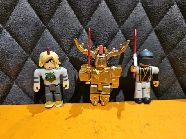 ROBLOX GOLD COLLECTION Ninja Assassin 3 Figure Bundle Gold Knight Read ...