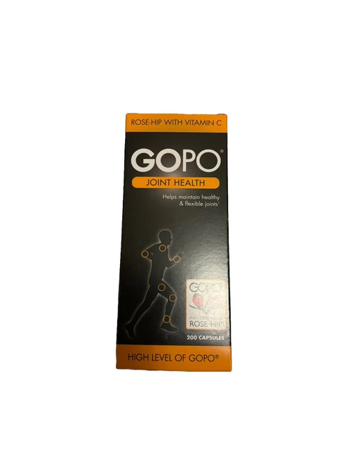 GOPO JOINT HEALTH Rose-hip with Vitamin C (200 Capsules)Brand New Long ...
