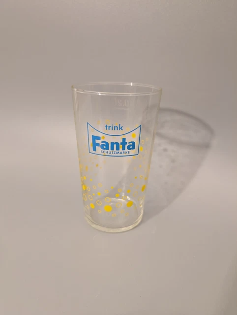 TRINK FANTA GLAS 60er Jahre / 70er Jahre Coca Cola Bubble Design Space ...