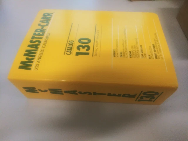 2024 MCMASTER CARR Catalog #130 Los Angeles Brand NEW $32.66 - PicClick CA