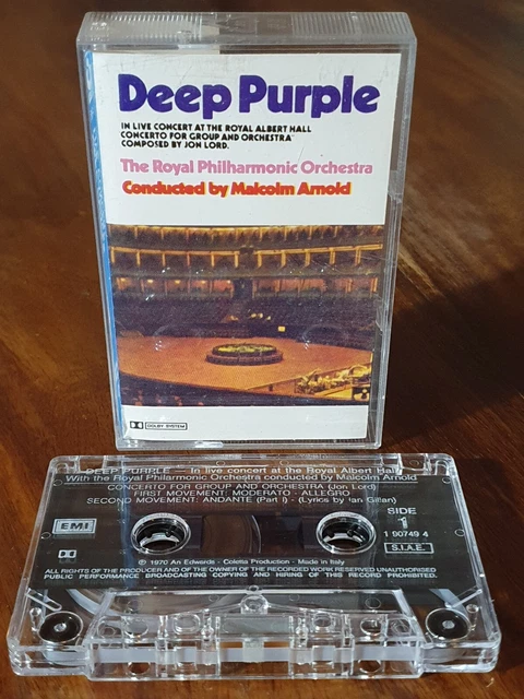 CASSETTE TAPE MC DEEP PURPLE Live at Royal Albert Hall (Harvest 69/88 ...