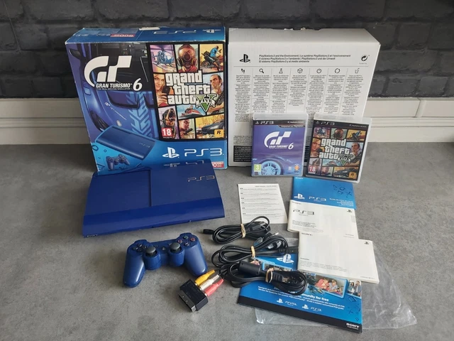 CONSOLE SONY PS3 Ultra Slim- Azurite Blue - CECH-4204C -Pack Gran ...