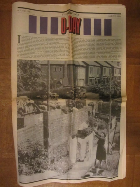 50TH ANNIVERSARY D Day Newspaper 1994 MILITARY commemorative WWII ...