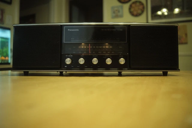 RARE PANASONIC AM/FM Table Radio Stereo Model RE-7345 Phono Input ...