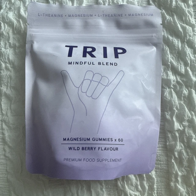 TRIP MAGNESIUM 90MG x 60 Gummies - Wild Berry - 03/27 £10.80 - PicClick UK