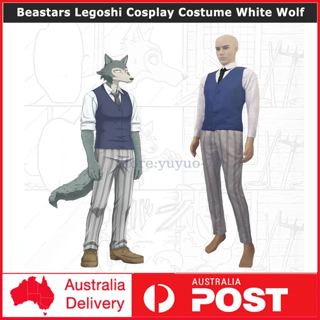 ANIME BEASTARS LEGOSHI Cosplay Costume Wolf Anime Uniform Completed ...