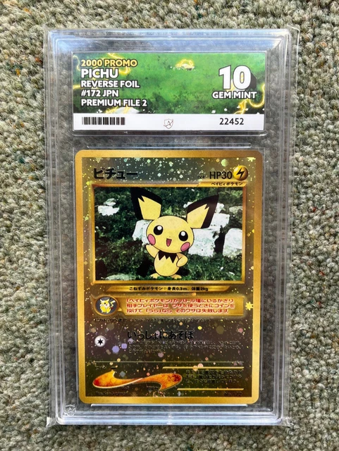 PICHU ACE LABEL 10 Neo Premium File 2 Promo 172 Reverse Holo pas PSA *NOUVELLE DALLE* EUR 69,71 ...