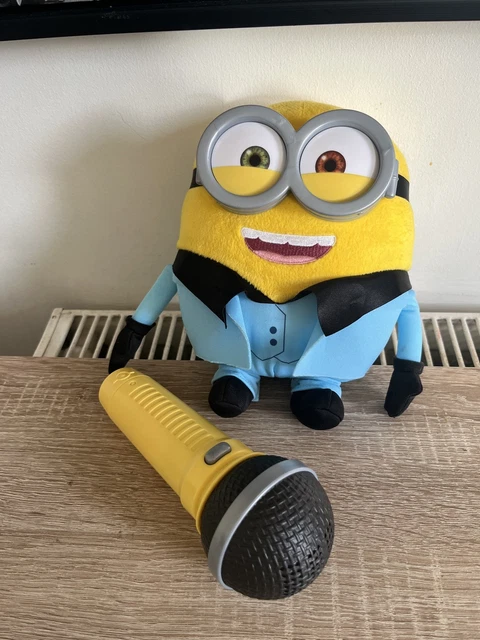 MINIONS BOB DUET Buddy With Microphone 9" Tuxedo Singing Mattel Rare £ ...
