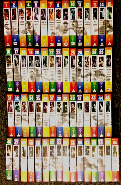 61 RARE MARSHALL Cavendish Boxing VHS Tapes Legendary Fights Collection ...