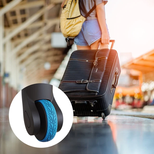 SHOCK-ABSORBING LUGGAGE WHEEL Covers Easy Identification Durable for ...