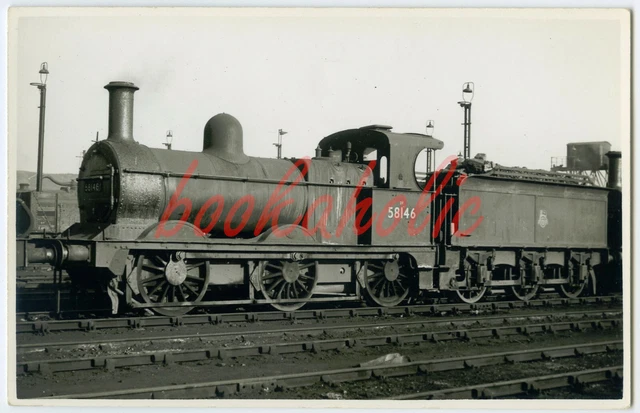 REAL PHOTO - LMS Class 2F 0-6-0 No. 58146 - at TOTON Notts. - April ...