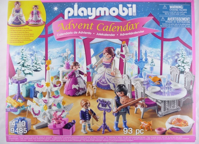 PLAYMOBIL PRINCESS ADVENT Calendar Christmas Ball 9485 Total 93 Pieces ...