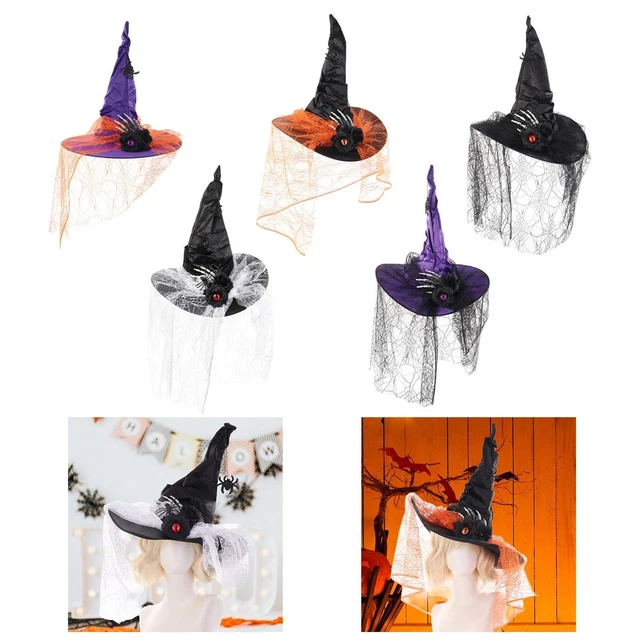 HALLOWEEN WITCH HAT Easy to Wear Multifunctional Lightweight $26.65 ...
