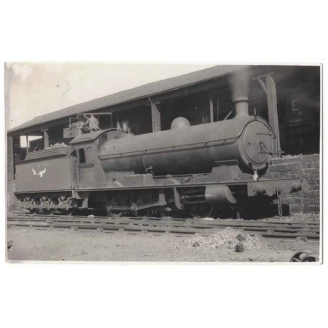 LNER RAVEN Q6 Class 0-8-0 Locomotive Re-fuelling, RP Postcard by Turner ...