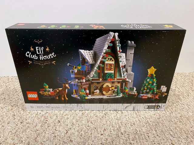 LEGO ICONS WINTER Village ELF CLUB HOUSE Set 10275 - Retraité, neuf et ...