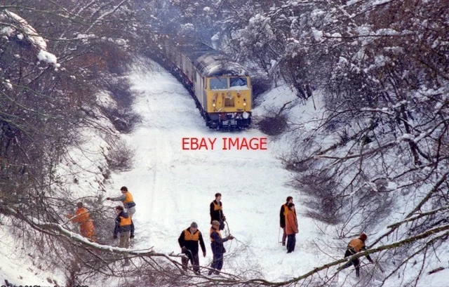 PHOTO CLASS 56 Diesel Snowbound 56080 At Streetly On 22/01/88. Br's ...