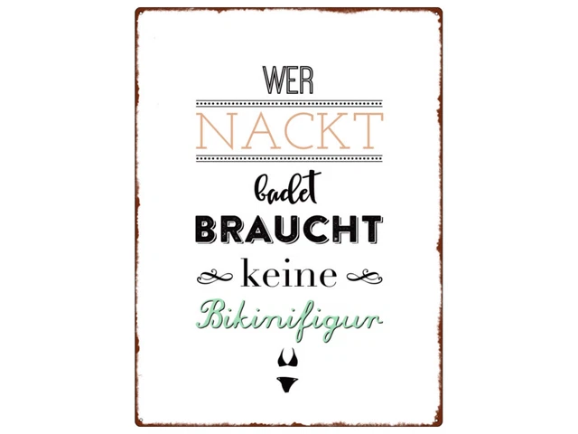 Wer Nackt Badet Braucht Keine Bikinifigur