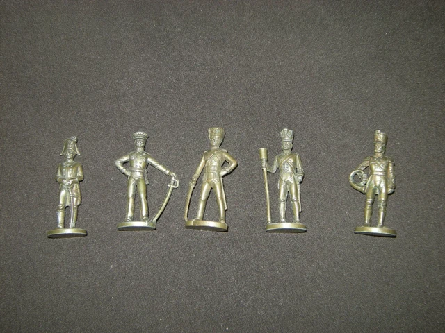 KINDER MÉTAL ANCIEN 5 Figurines Soldats De L'armee Prussienne Vintage # ...