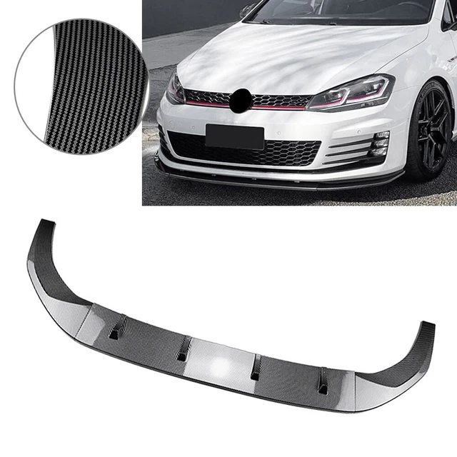 FRONT BUMPER SPLITTER Spoiler Lip For Volkswagen Golf MK7 GTI R R Line ...