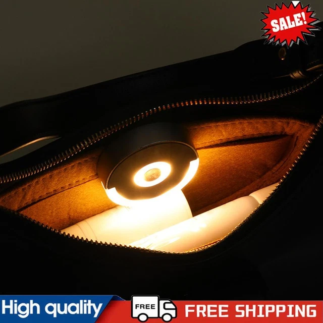 PURSE LIGHT WITH Automatic Sensor with Back Clip Round Bag Light for ...