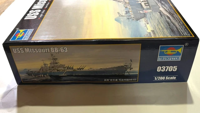 TRUMPETER. 03705. USS Missouri. Bb-63. 1/200 Scale. Aa-Vj $322.99 ...