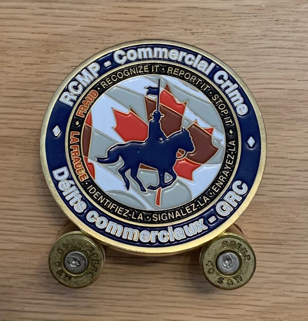 COMMERCIAL CRIME RCMP Challenge Coin (RARE) $150.00 - PicClick CA