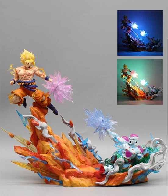 Lampe Dragon Ball Z Statue Lumineuse Dragon Ball Z - Son Goku Vs Majin ...