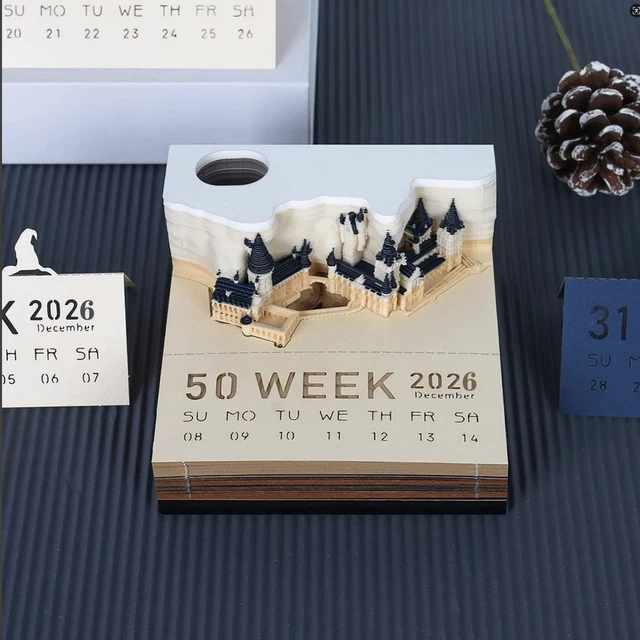 2026 Hart Magic Castle Sticky Note 3d Calendar 34 80 Picclick Uk