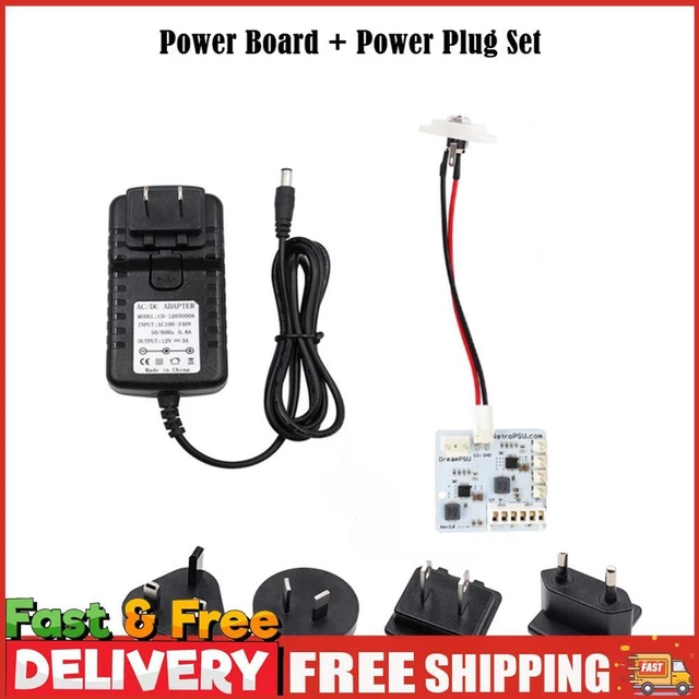 DREAMPSU REV2.0 12V Power Supply + Plug Adapter for SEGA DreamCast Game ...