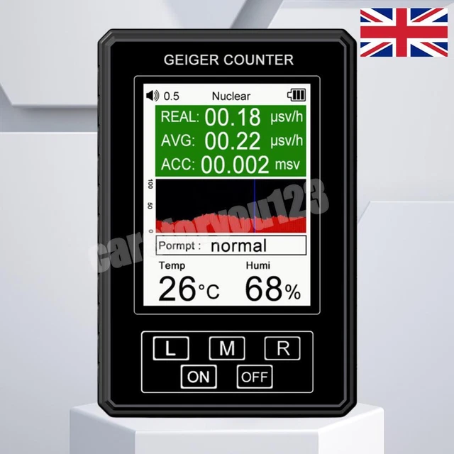 BETA GAMMA X-RAY Tester Real Time X-Ray Beta-Ray Dosimeter Temperature ...