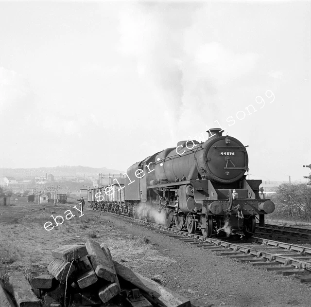 BRITISH RAILWAY NEGATIVE - BR LMR No. 44896 5MT 4-6-0 at Shipley 1967 ...