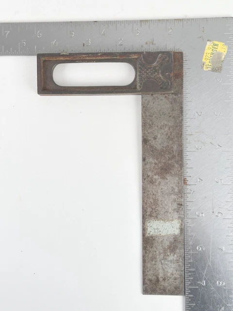 ANTIQUE CAST-IRON AND Steel Carpenters Square 6” 1920’s £28.92 ...