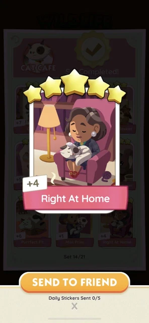 MONOPOLY GO RARE Sticker Set #14 - Right At Home $75.00 - PicClick CA